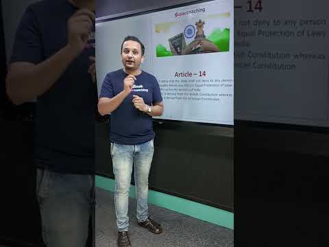 What is Article 14 of Indian Constitution? UPSC Questions | Aakash sir #shorts #crackupsc