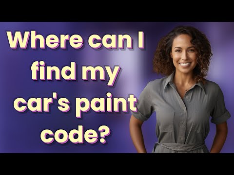 Where can I find my car's paint code?