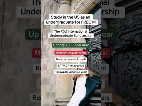 2024 International Undergraduate Scholarship at FDU | scholarships in USA for foreigners