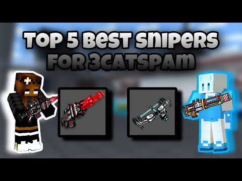 Top 5 best snipers for 3catspam in Pixel gun 3D!