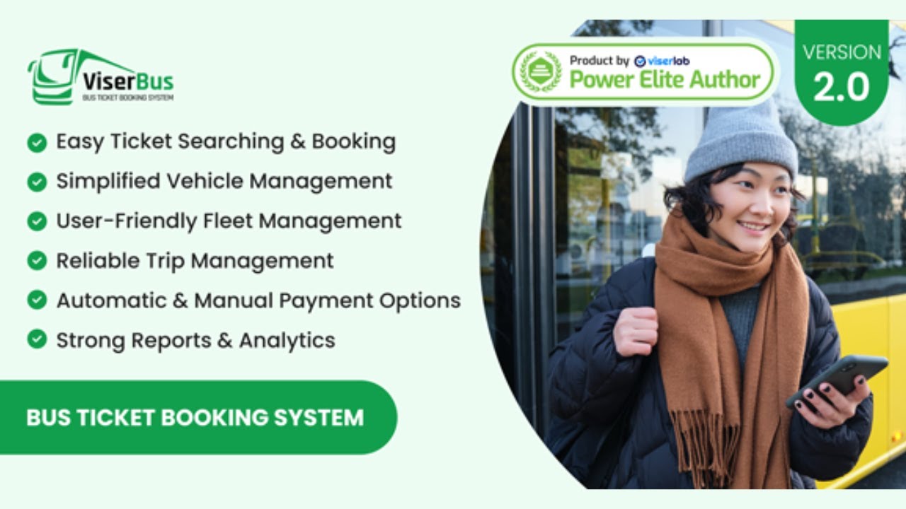 ViserBus - Bus Ticket Booking System PHP Script | How to Create Bus Ticket Booking Website