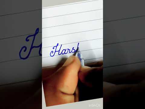 Writing name #Harshit #cursive #youtube