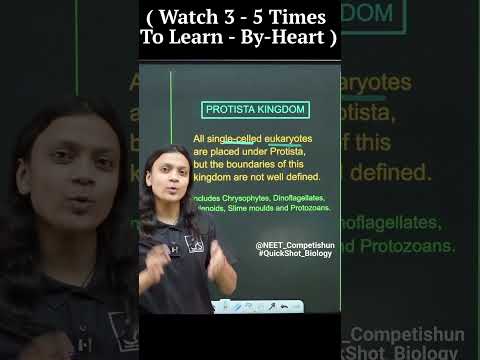 What is " PROTISTA KINGDOM " With QuickShot Biology | #Poonam |#shorts #biology #neet #biologynotes