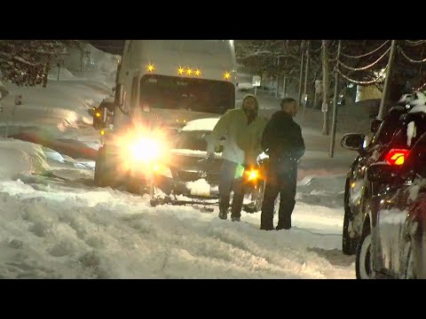 Record breaking snow fall causing Erie County leaders to remain the activity of a travel ban