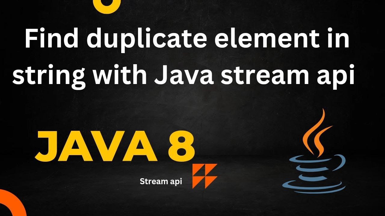 Find duplicate character in given string with java 8 stream api ?
