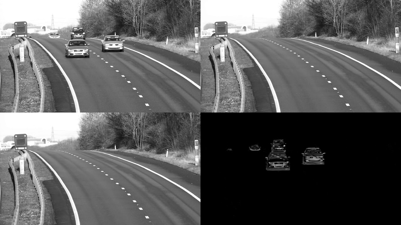 Background estimation using median