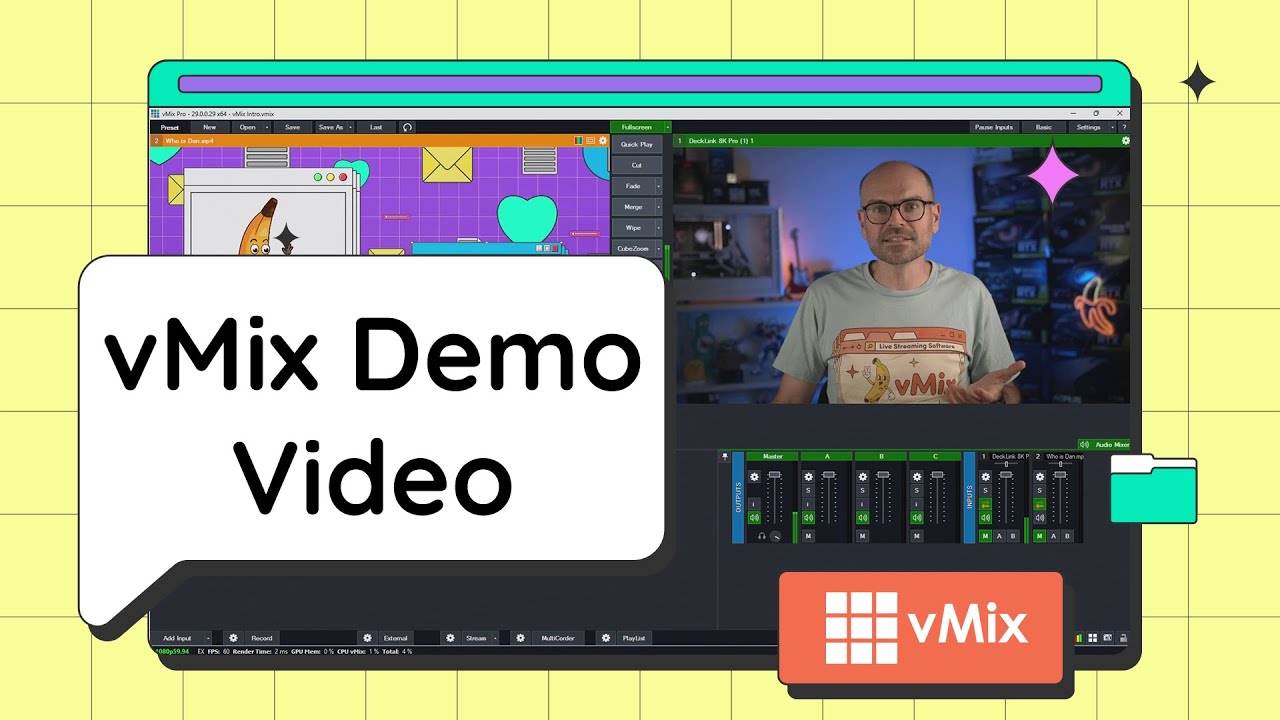 vMix Tutorial- General Overview and Demo. Learn about vMix and creating awesome live productions.