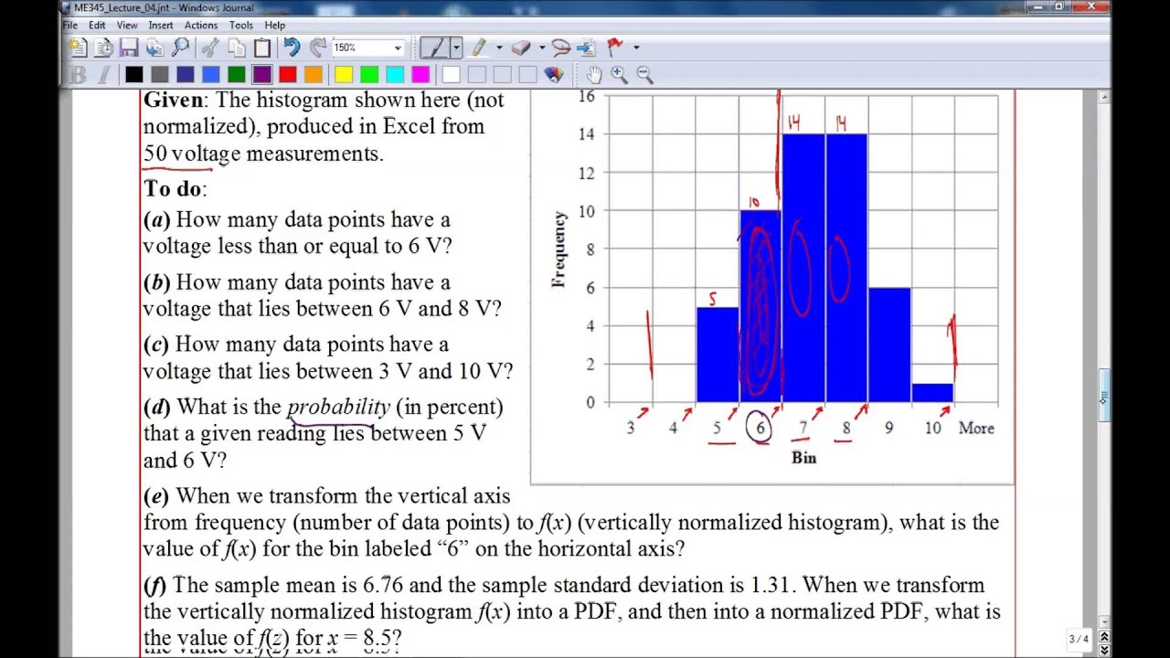 Histograms Example Problems