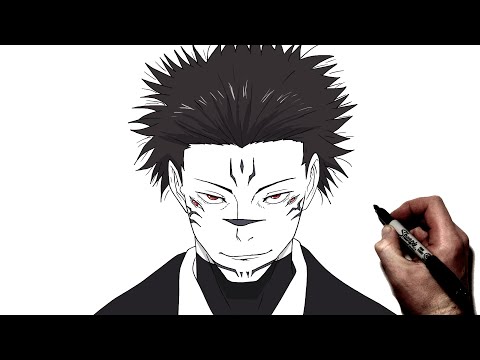 How To Draw Sukuna Megumi Form | Step By Step | JJK