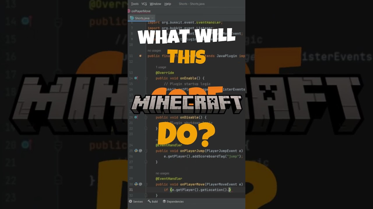 You'll never guess what this Minecraft Code does.. #shorts