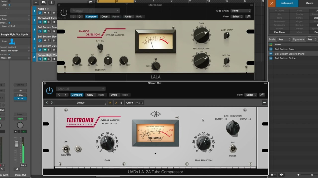 LALA by Analog Obession Free LA2A Compressor vs UAD LA2A Teletronix