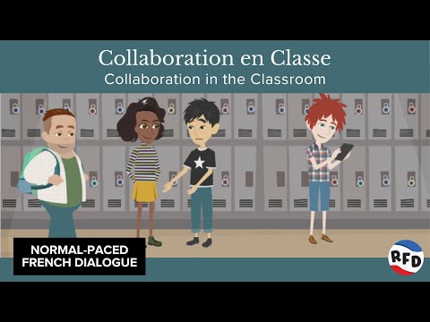 Collaboration en Classe | Read Listen Learn French Conversation Dialogue Story School
