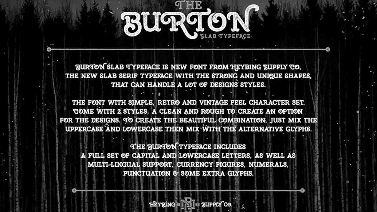 Burton Slab Font Download