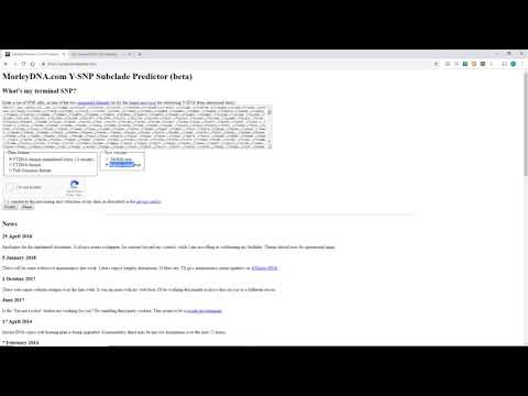 A simple how-to for using the MorleyDNA.com yDNA Haplogroup Predictor