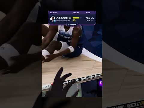 $1,400.00 ON Anthony Edward 🥲 #sportsbetting #prizepicks