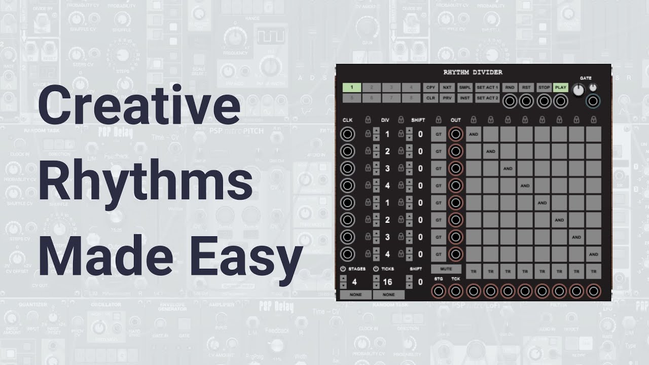 Voltage Modular Tutorial | Creative Rhythms with Weevil's Rhythm Divider