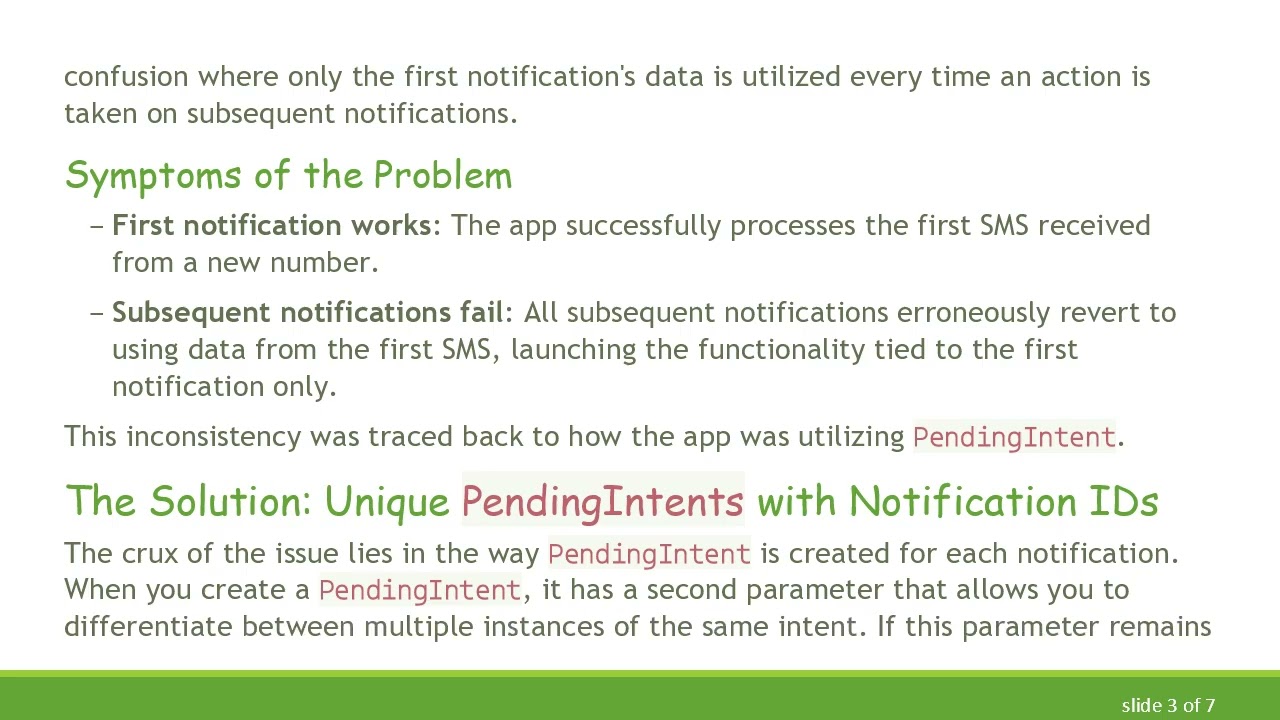 How to Ensure Unique PendingIntents for Notifications in Android