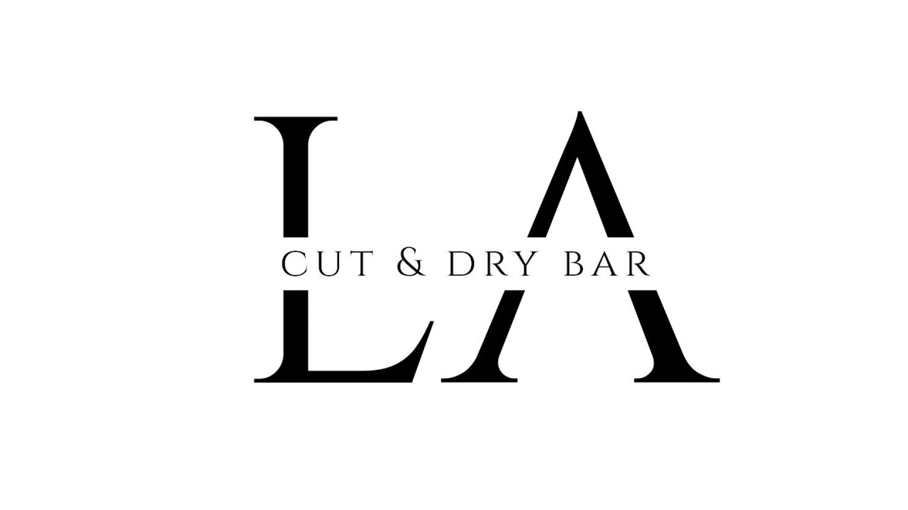 LA cut and dry bar logo