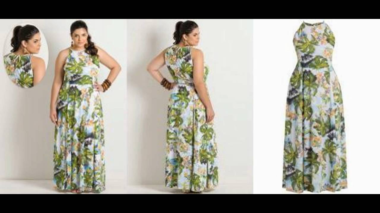 Dicas de Vestidos Longos Estampados Plus Size