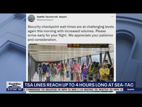 TSA lines reach up to 4 hours long at Seattle-Tacoma International Airport