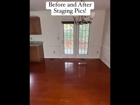 Before and After Staging Pics of my recently sold listing in Fairfax! Incredible difference!