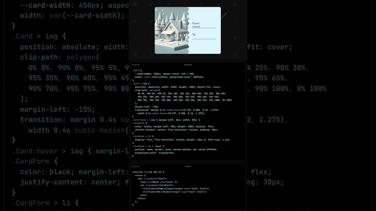 #coding xmas card with #javascript and #css