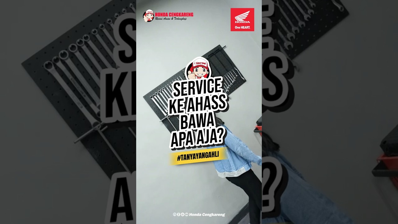Requirements that must be brought for motorbike servicing at the Ahass Official Workshop #honda #...