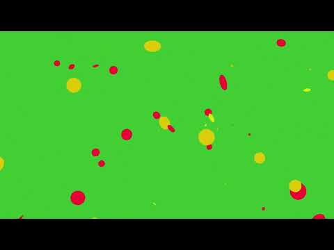 Round Shape Colorful Confetti on Green Screen Background | HD | FREE DOWNLOAD