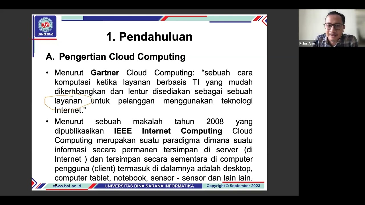 Cloud Computing Pertemuan 1 - Konsep Dasar Cloud Computing