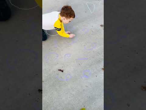 Letter Learning Hack with Sidewalk Chalk!
