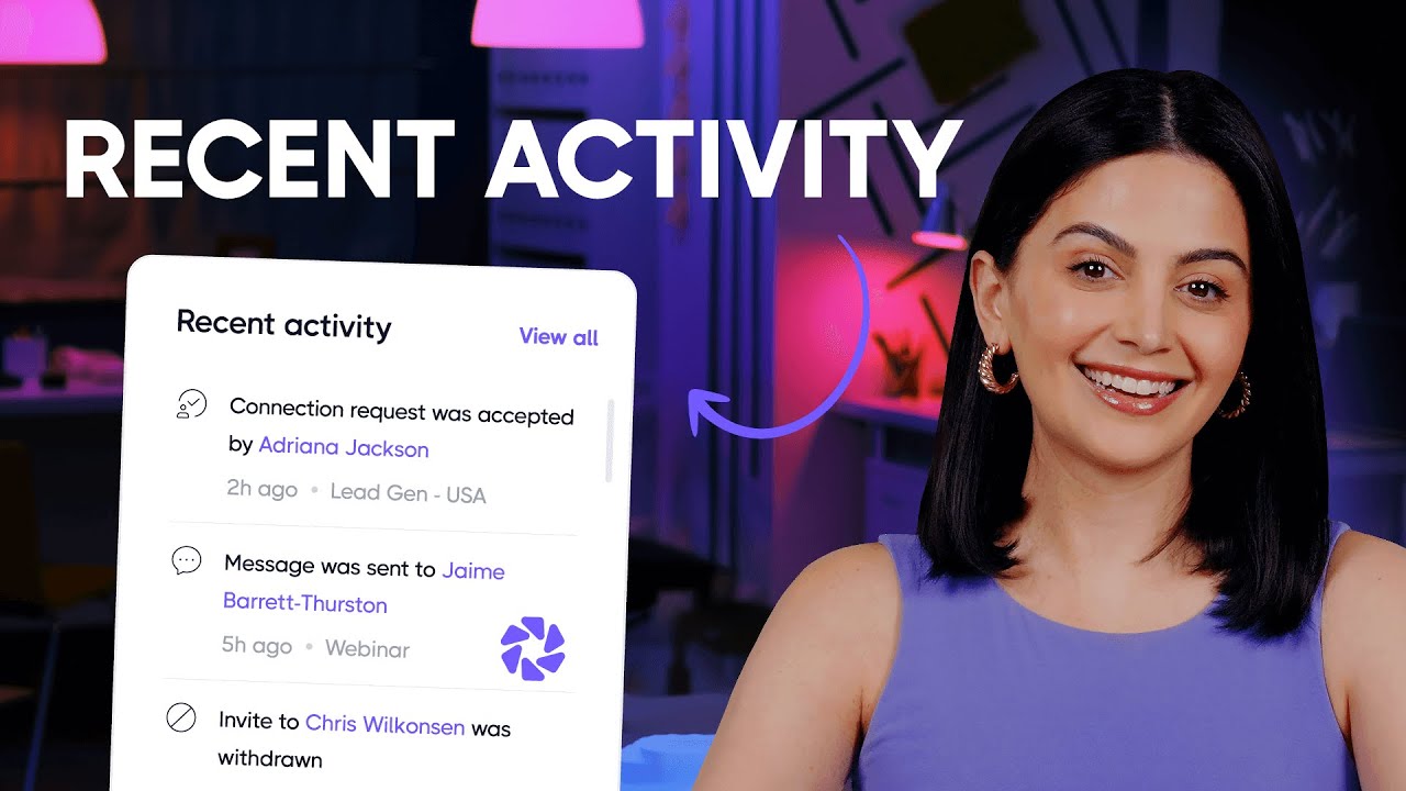 Recent Activity | Dripify Tutorials