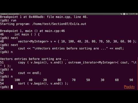 Learn High Performance Applications with C Debugging Our Application Using GDB| packtpub com ...