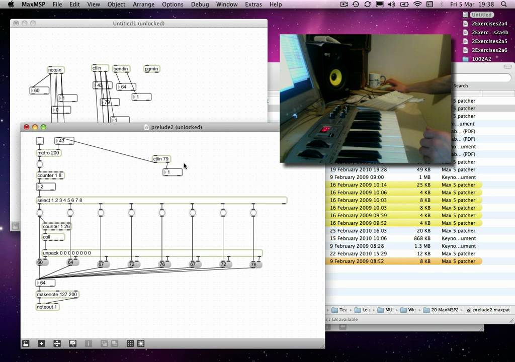 Max MSP Tutorial 02a9: Intro to MIDI objects [4]