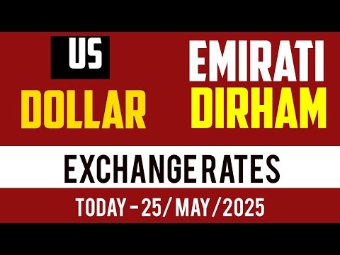 US DOLLAR TO EMIRATI DIRHAM EXCHANGE RATES TODAY 25 MAY 2025 - fx usd aed fixed american emirati