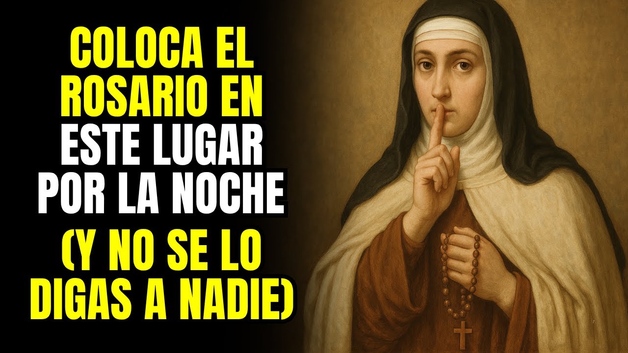 SANTA TERESA REVELÓ: SI QUIERES ATRAER MILAGROS, COLOCA TU ROSARIO EN ESTE LUGAR POR LA NOCHE