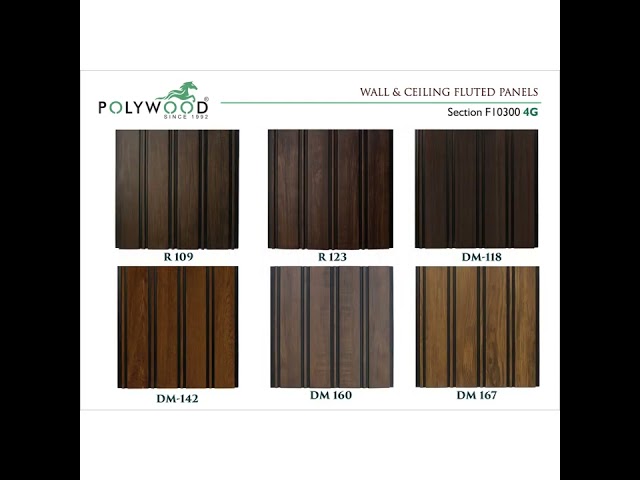 Louver Panel - Polywood PVC 12mm x 150mm Wall Fluted Panel Manufacturer ...