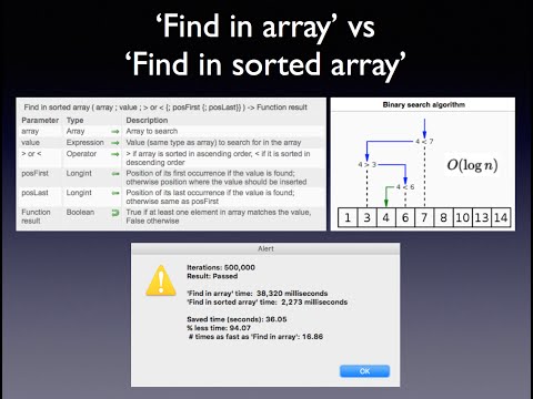 Find in sorted array demo | 4DMethod – 4D User Group