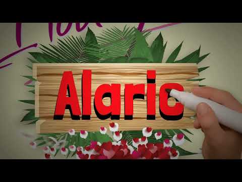 Alaric Name Art Love Whatsapp Status | Alaric Couple Name Video #NameArt #Alaric #shorts