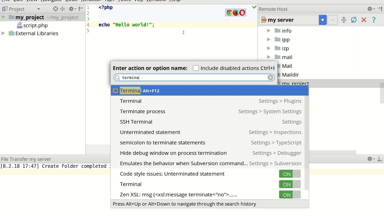 How to setup remote PHP interpreter in PhpStorm