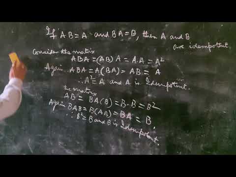 Idempotent Matrix