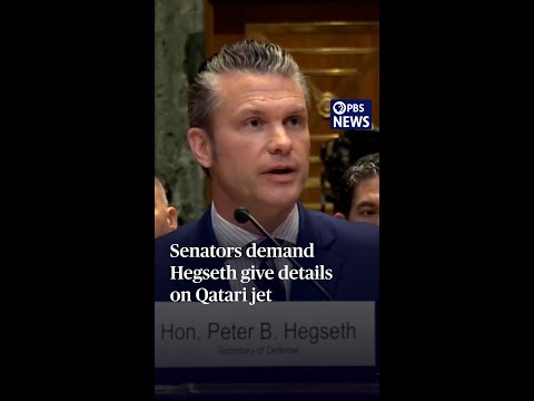 Senators demand Hegseth give details on Qatari jet