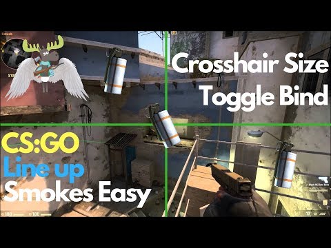 CS:GO | Crosshair Size Toggle Bind | Line Up Smokes Easy