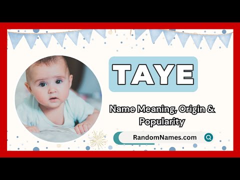 Taye - Baby Boy Name Meaning, Origin & Popularity - RandomNames.com