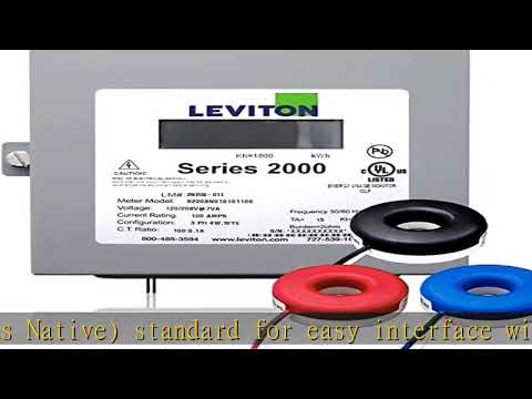 Leviton 2K208-2SW Series 2000 480V 3P4W 200A Indoor Kit with 3 Solid Core CTs