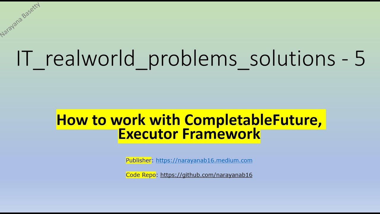 completable future, executor framework | java thread pool  | part 5