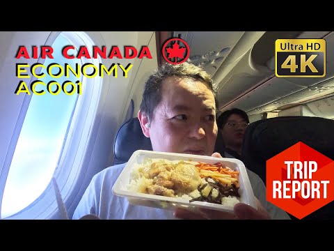 TRIP REPORT (4K) - AIR CANADA AC001 ECONOMY CLASS KOSHER + PORK YYZ - HND