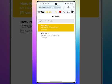 How to Use Apple Notes on Android! #Shorts #shortvideo #SpringOnYouTube