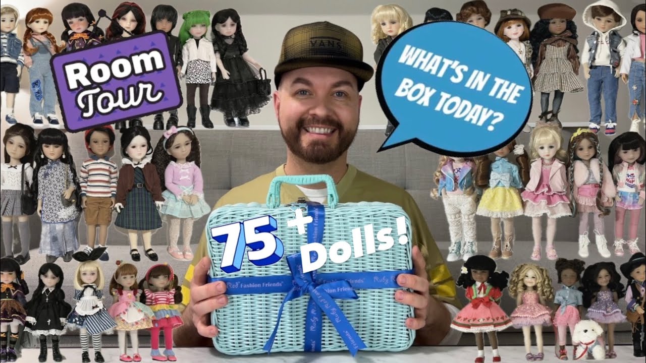 Ruby Red Room Tour: 75+ Dolls! Plus Unboxing Discovery Box, Mori Lolli & More