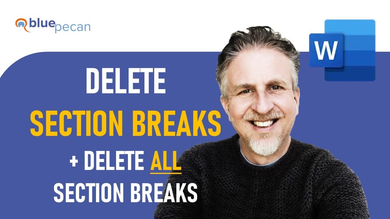 How to Remove Section Break in Word | How to Remove ALL Section Breaks in Word at Once