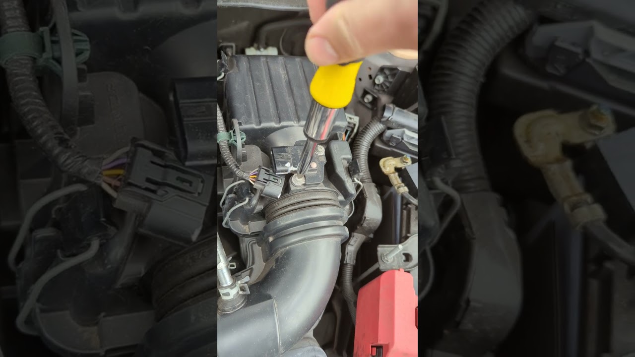 How to clean Honda Jazz Fit 2016 mass air flow sensor fuel saving Part 1
